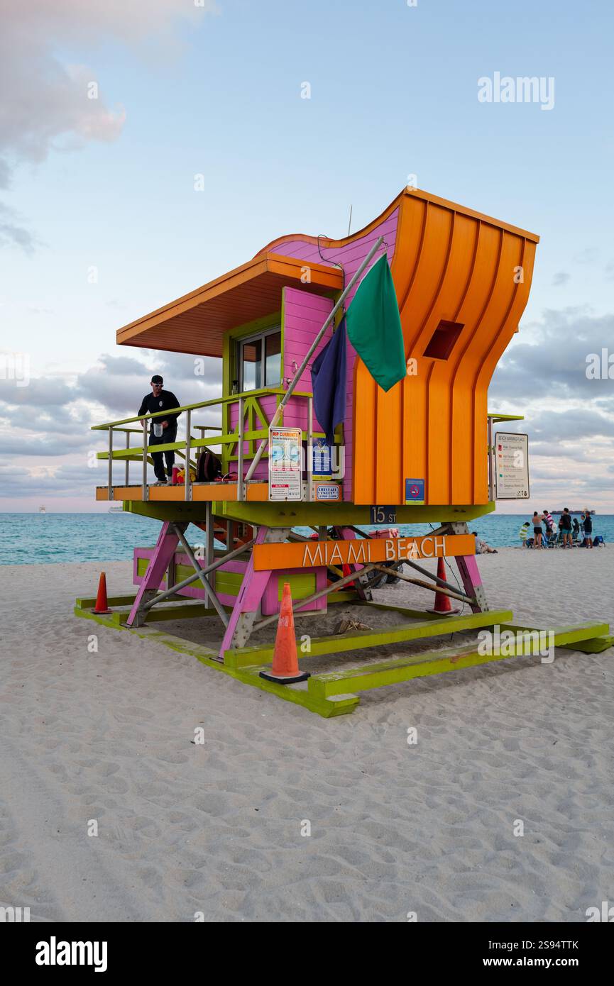 The iconic Lifeguard Huts along Miami Beach, designed by William Lane ...