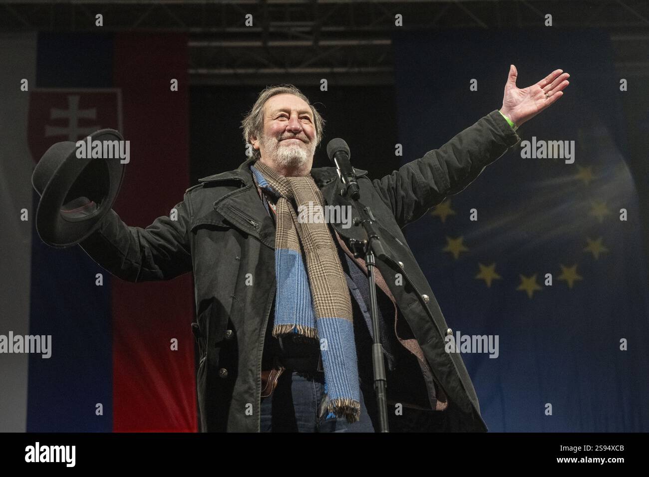 Bratislava, Slovakia. 24th Jan, 2025. Czech actor Boleslav (Bolek ...