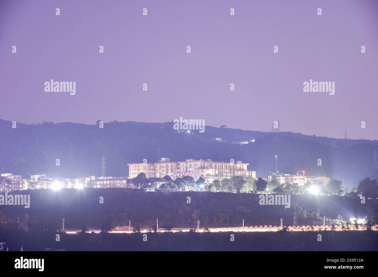 January 24, 2025, Jammu, Jammu & Kashmir, India: A long exposure photo ...