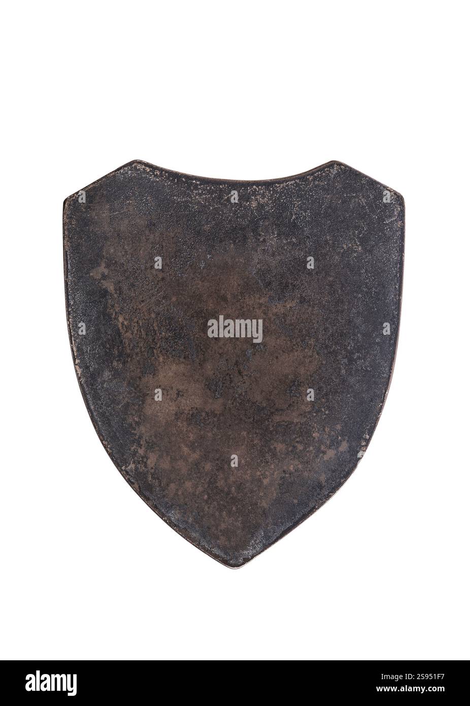 Old metal shield isolated on white background with clipping path Stock ...