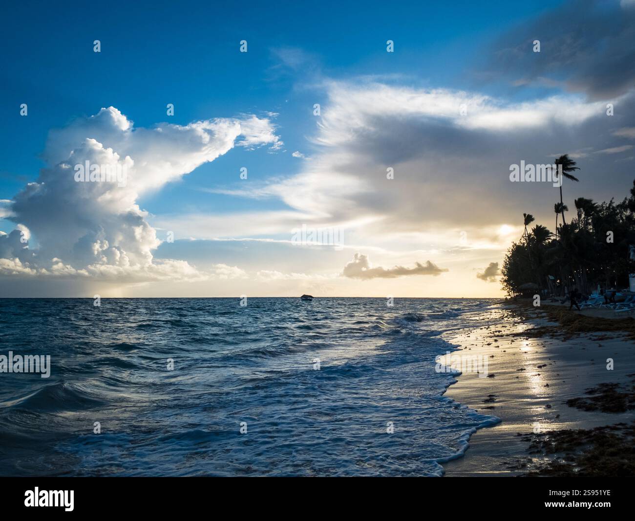Sunrise at El Cortecito Beach - Punta Cana, Dominican Republic Stock ...