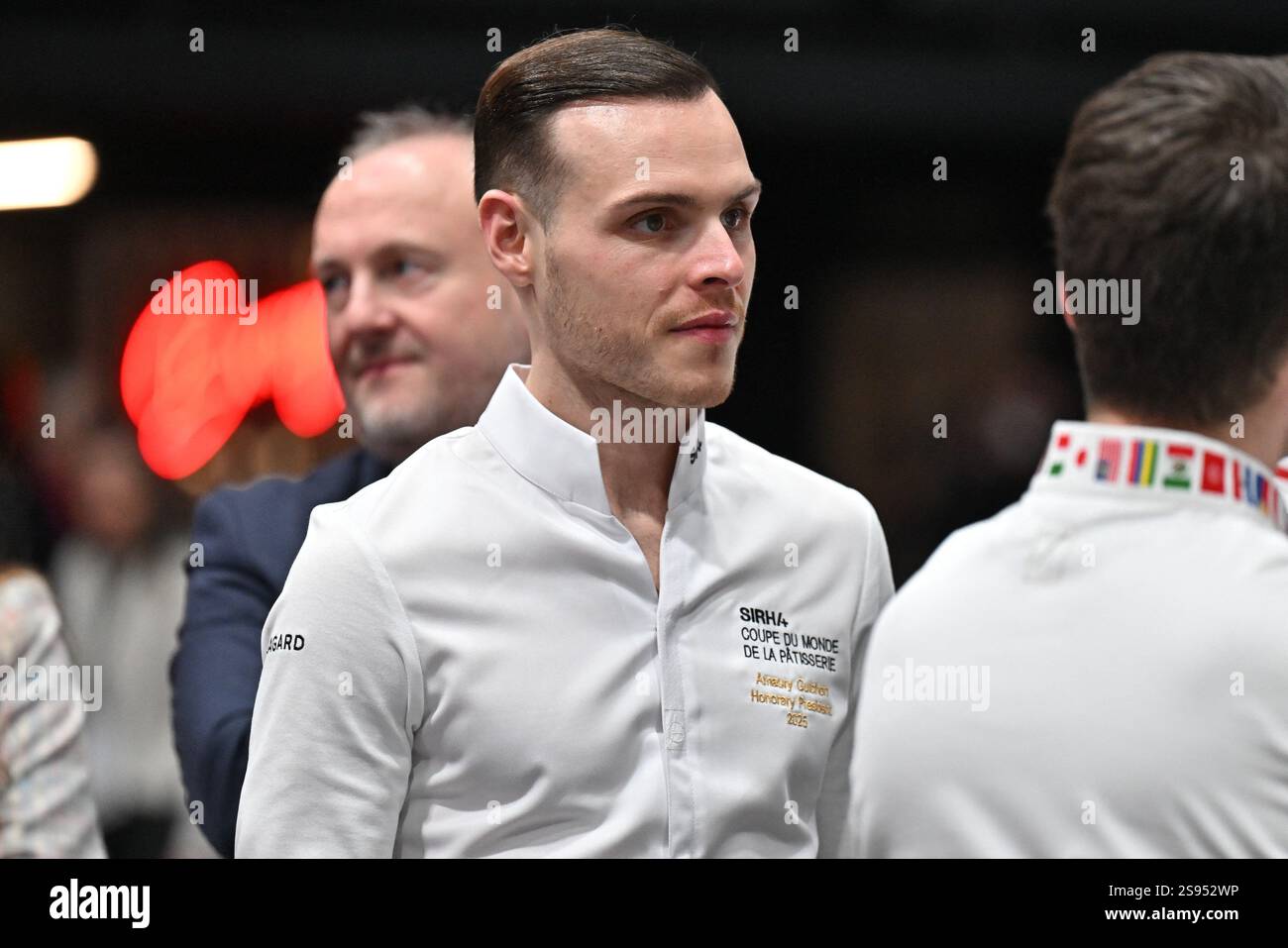 Lyon, France. 24th Jan, 2025. Amaury Guichon attending the Pastry World ...