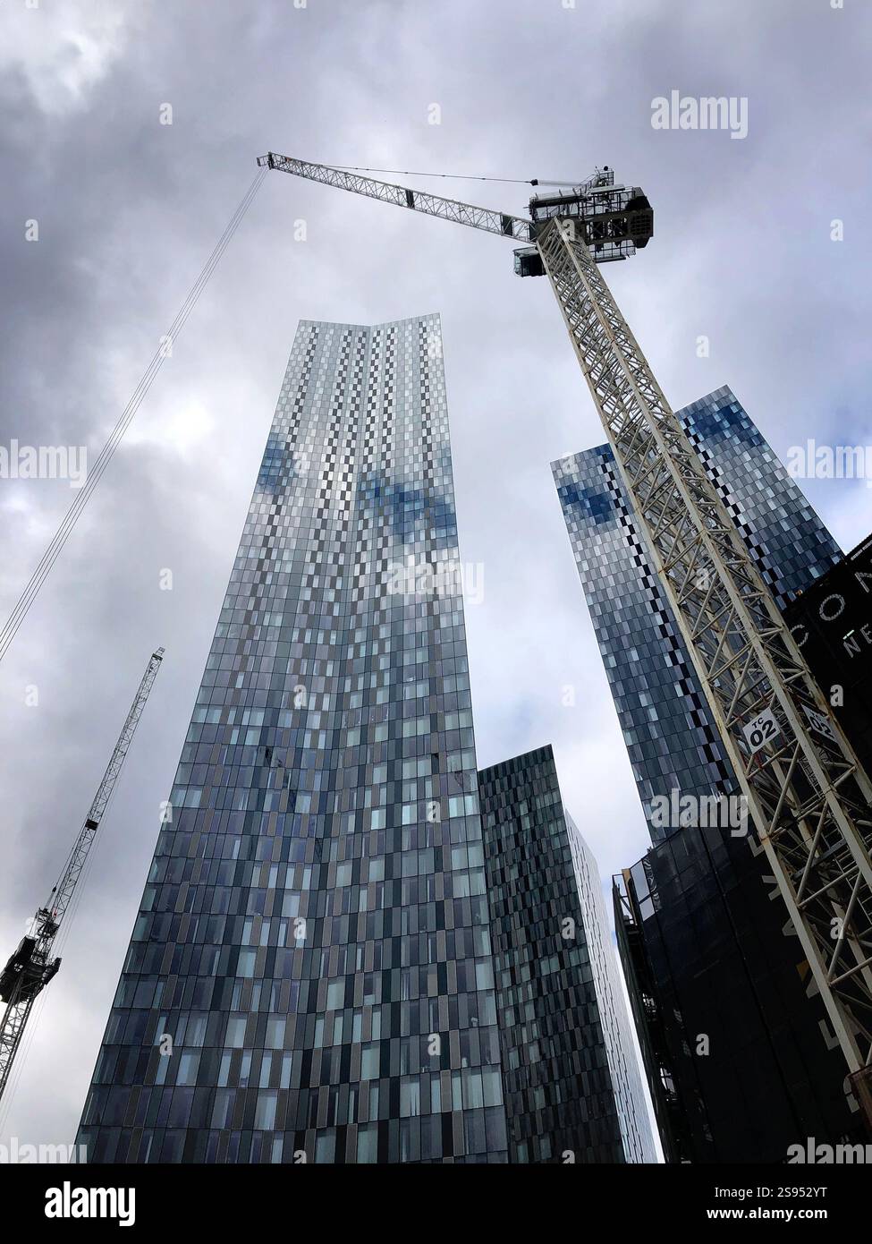 work continues at the Great Jackson Street development, Manchester ...