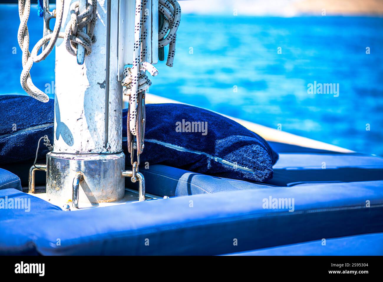 Sailing Precision: Ship Mast and Instruments Stock Photo - Alamy