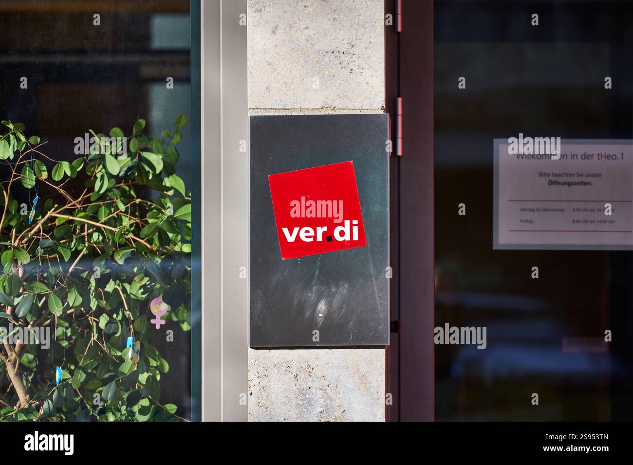Stuttgart, Baden-Württemberg, Germany - January 23, 2025: The Verdi ...