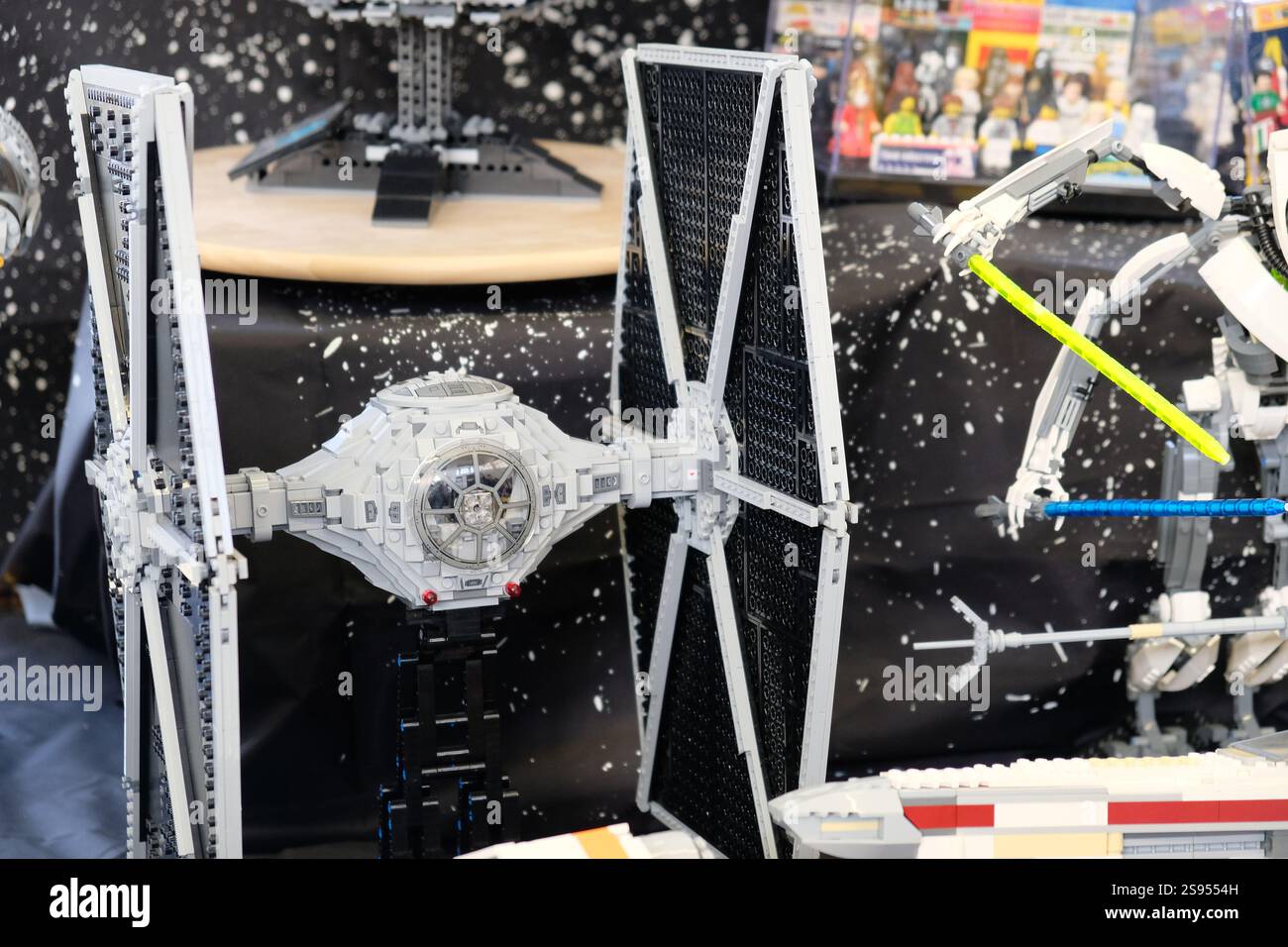 Grugliasco, Italy 21 dec 2024: Star Wars Tie Interceptor Lego figures ...