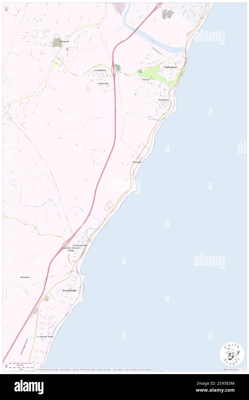 Green Point Lighthouse, eThekwini Metropolitan Municipality, ZA, South ...