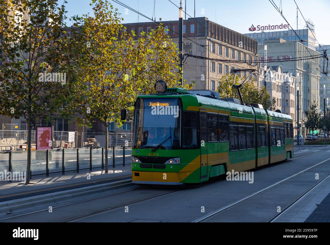 A picture of a tram in Poznan Stock Photo - Alamy