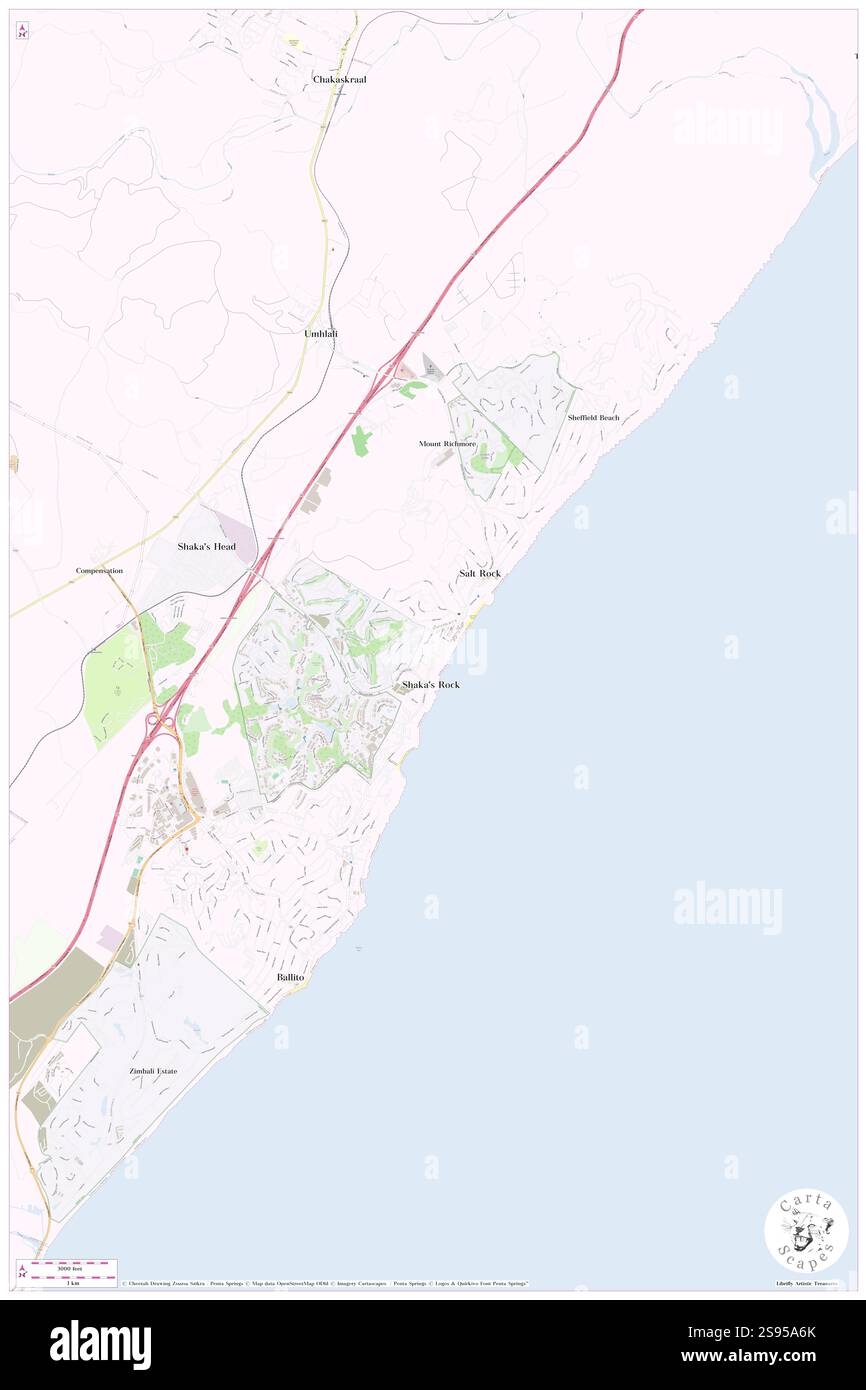 Shaka's Rock, iLembe District Municipality, ZA, South Africa, KwaZulu ...