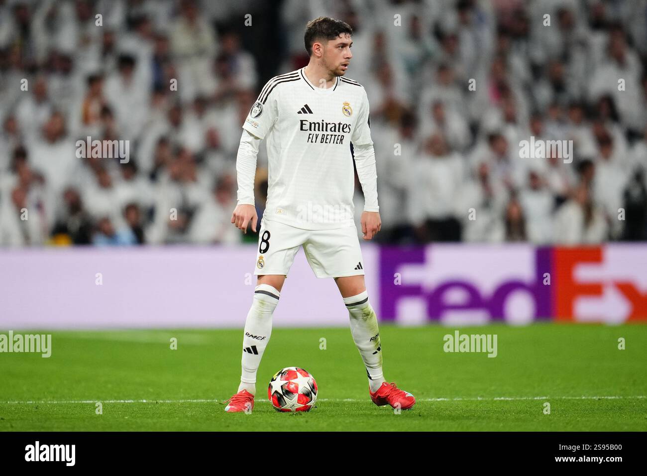 Fede Valverde of Real Madrid during the UEFA Champions League match ...