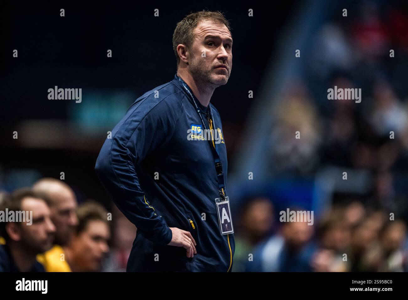 250124 Head coach Michael Apelgren of Sweden during the 2025 IHF World ...