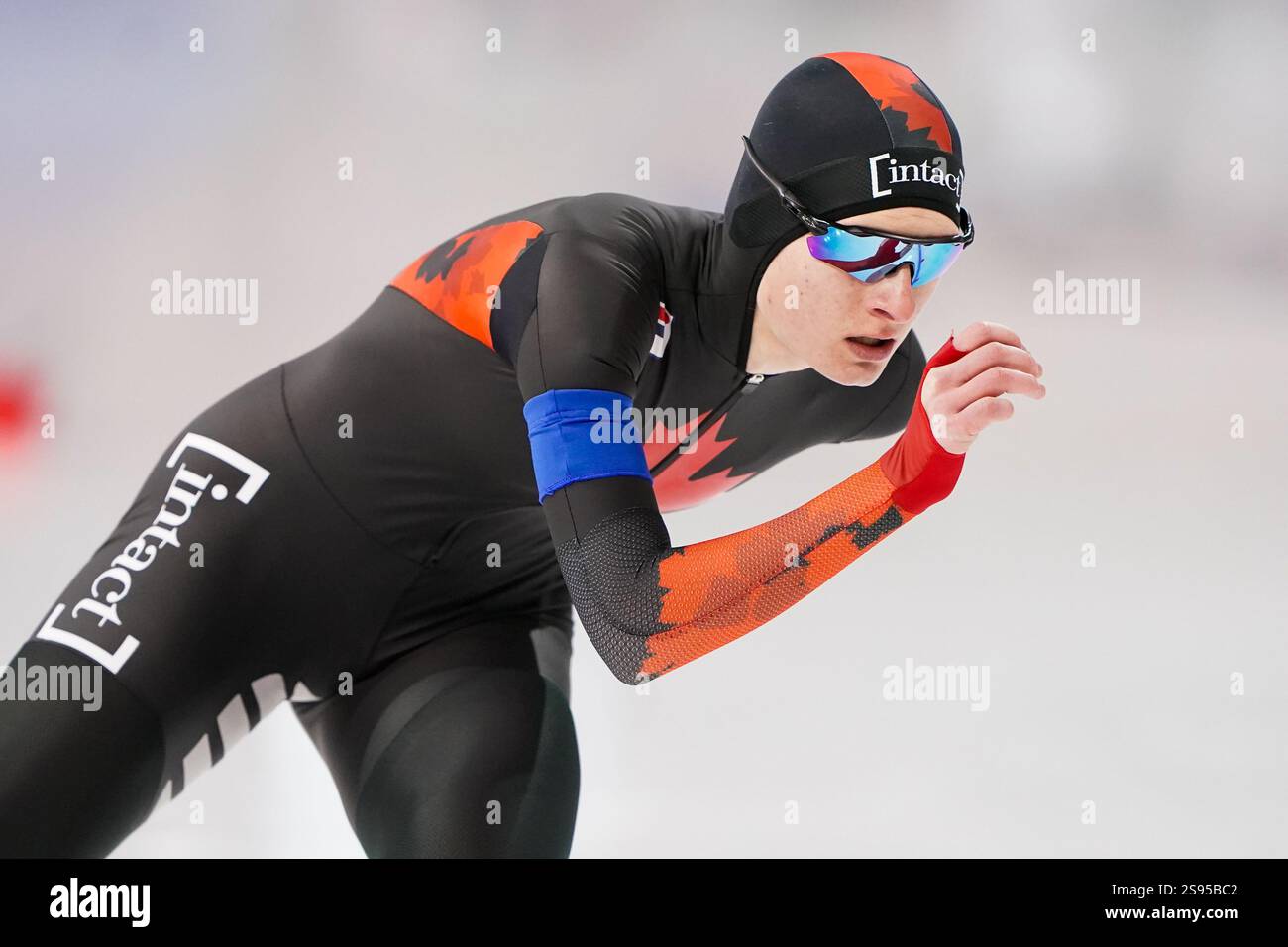 CALGARY, CANADA - JANUARY 24: Laura Hall of Canada competing during the ...