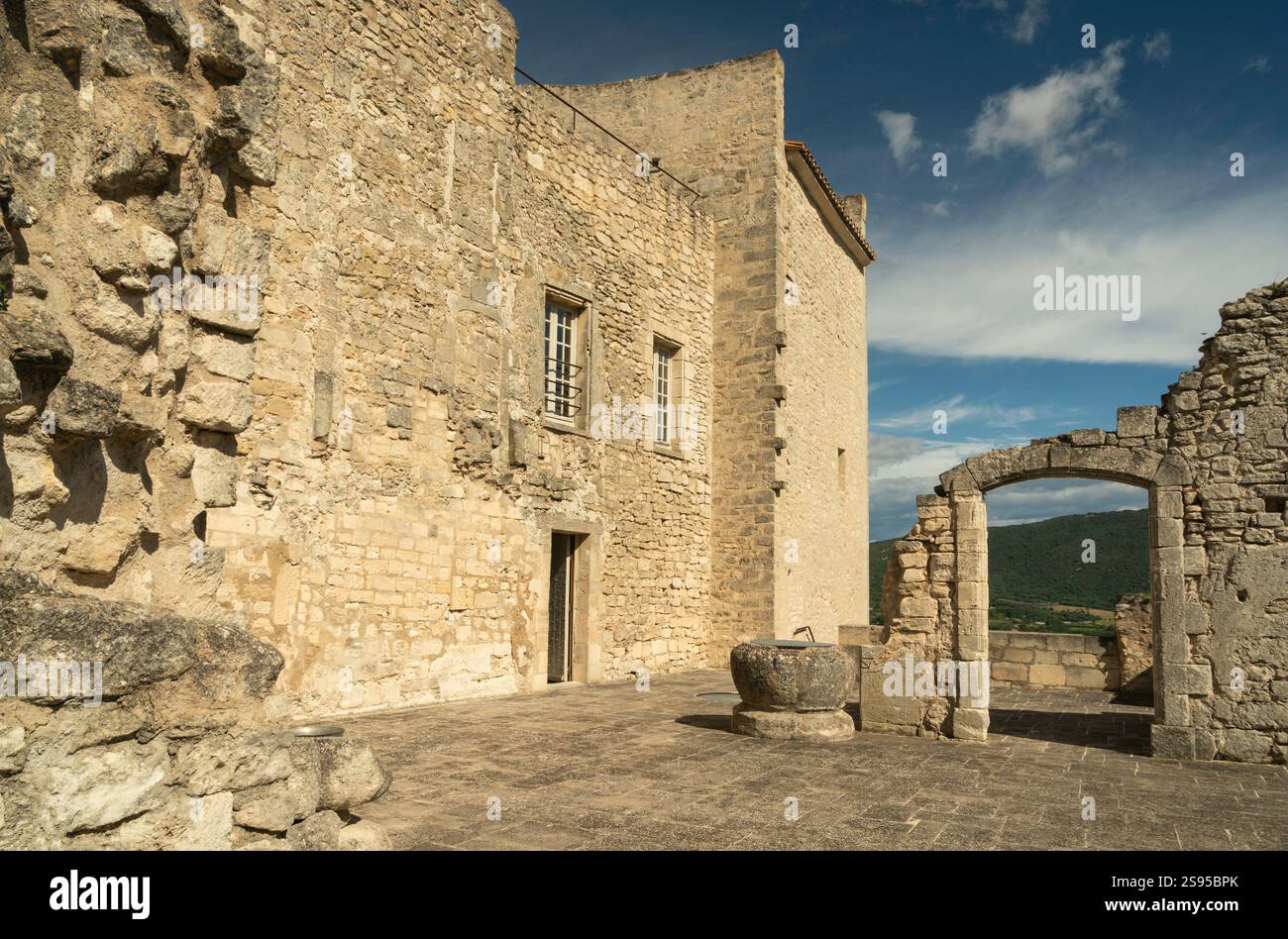 Lacoste village chateau built in the 11th century owned by the Marquis ...