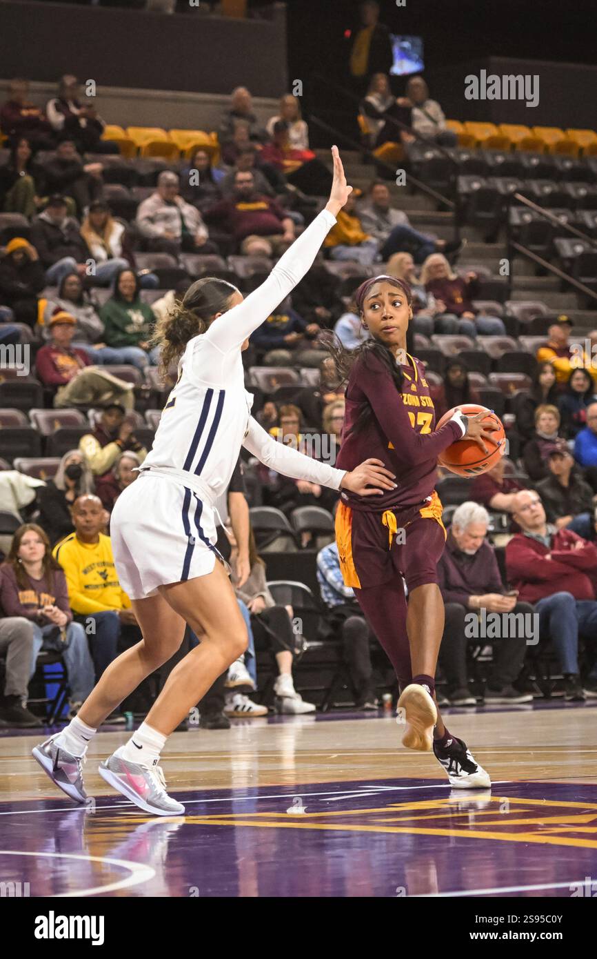 Arizona State Sun Devils guard Jalyn Brown (23) drives toward the ...