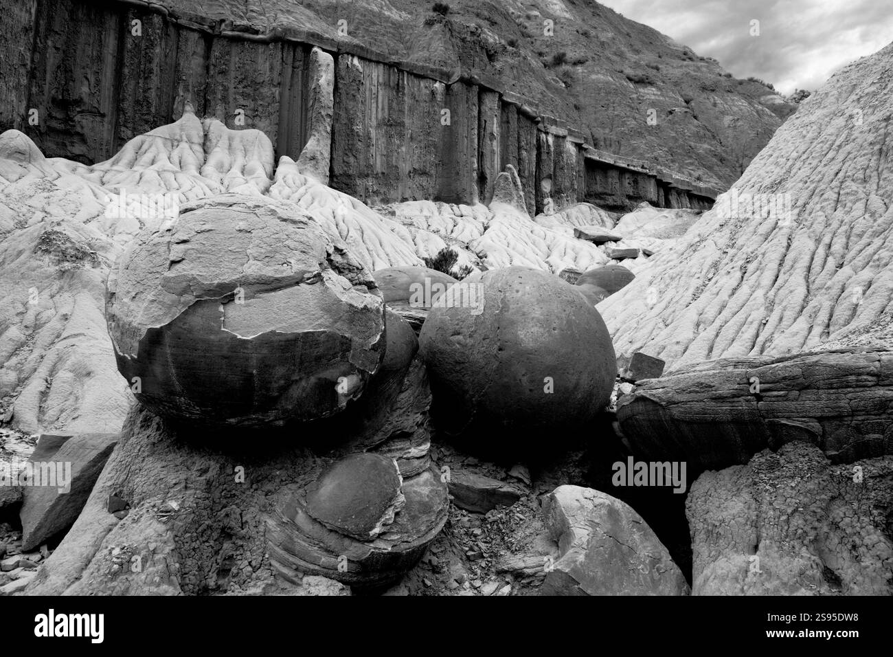 North Dakota, Theodore Roosevelt National Park. Cannonball Concretions ...
