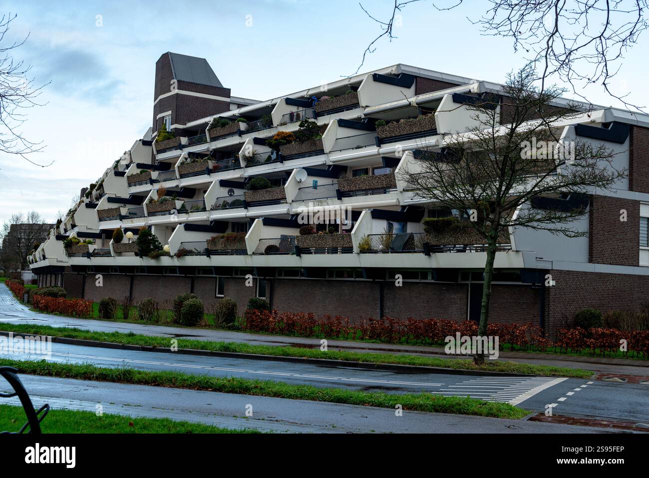 A 1970's Style Architecture Apartment Building for Senior Adult ...