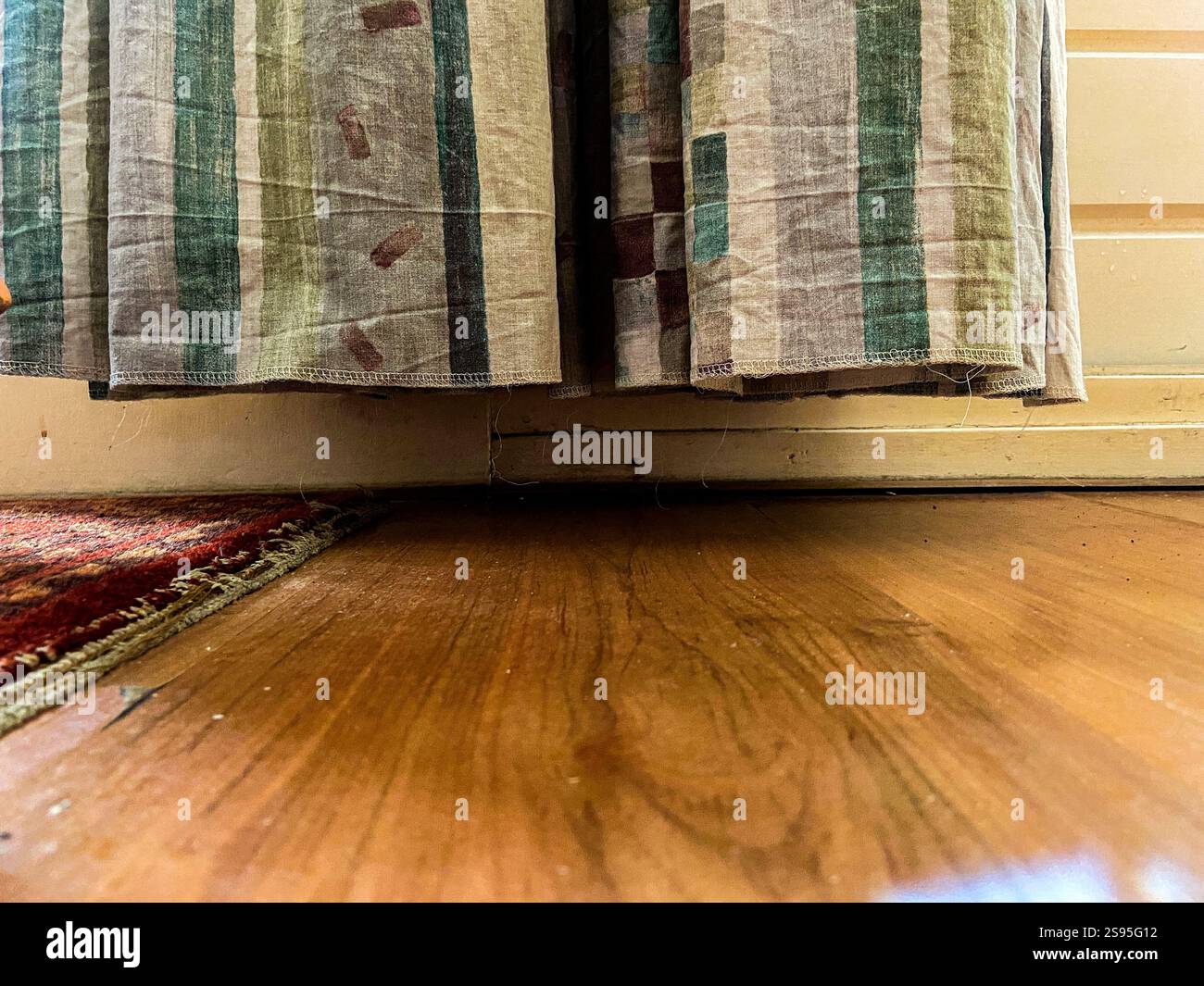 Old & Worn Out Curtains within an apartment interir. Tilburg ...