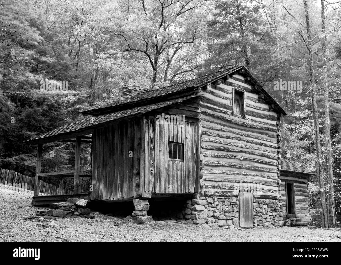 Tennessee, Great Smoky Mountains National Park. Cades Cove, Elijah ...