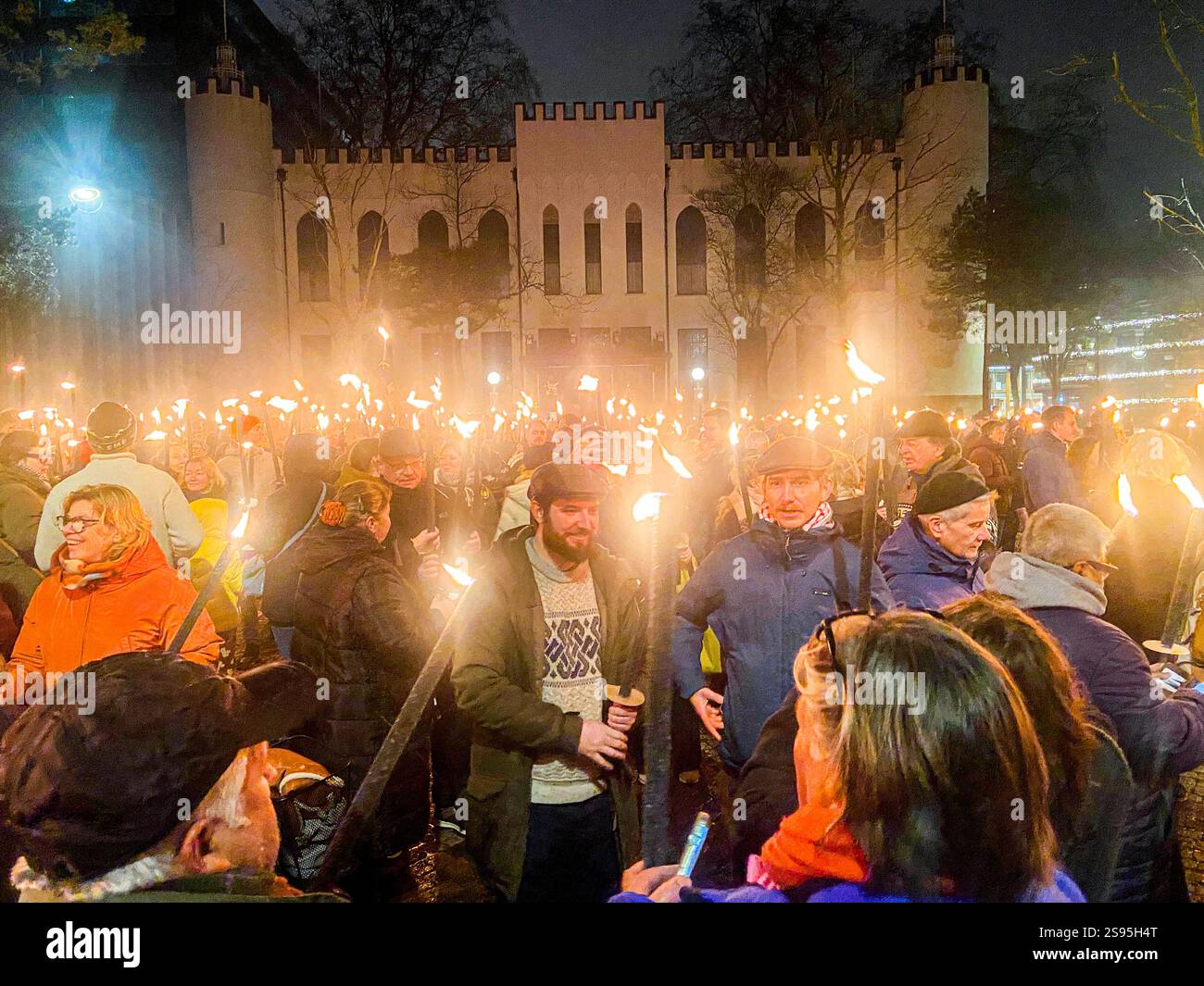 Christmas Eve Tradition: Torches For Pease March through town at ...