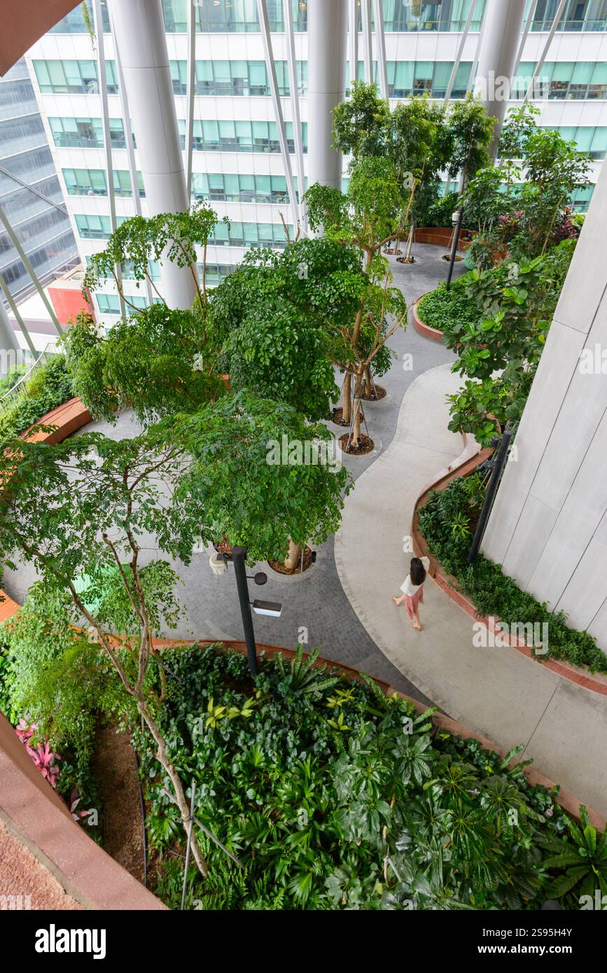The CapitaSpring building in Downtown Core, Singapore, Southeast Asia ...