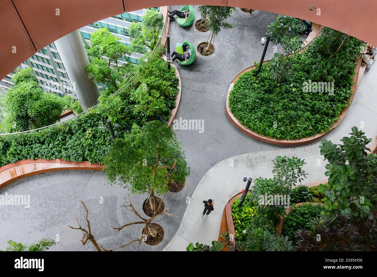 The CapitaSpring building in Downtown Core, Singapore, Southeast Asia ...