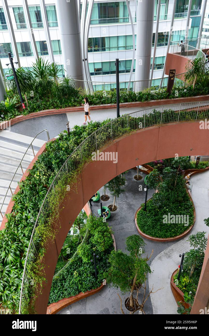 The CapitaSpring building in Downtown Core, Singapore, Southeast Asia ...