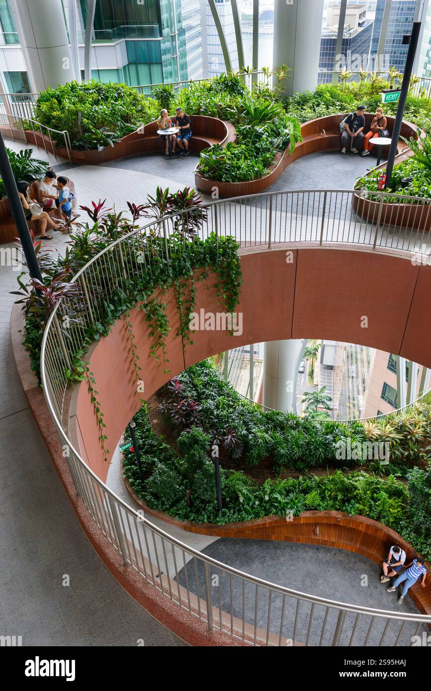 The CapitaSpring building in Downtown Core, Singapore, Southeast Asia ...