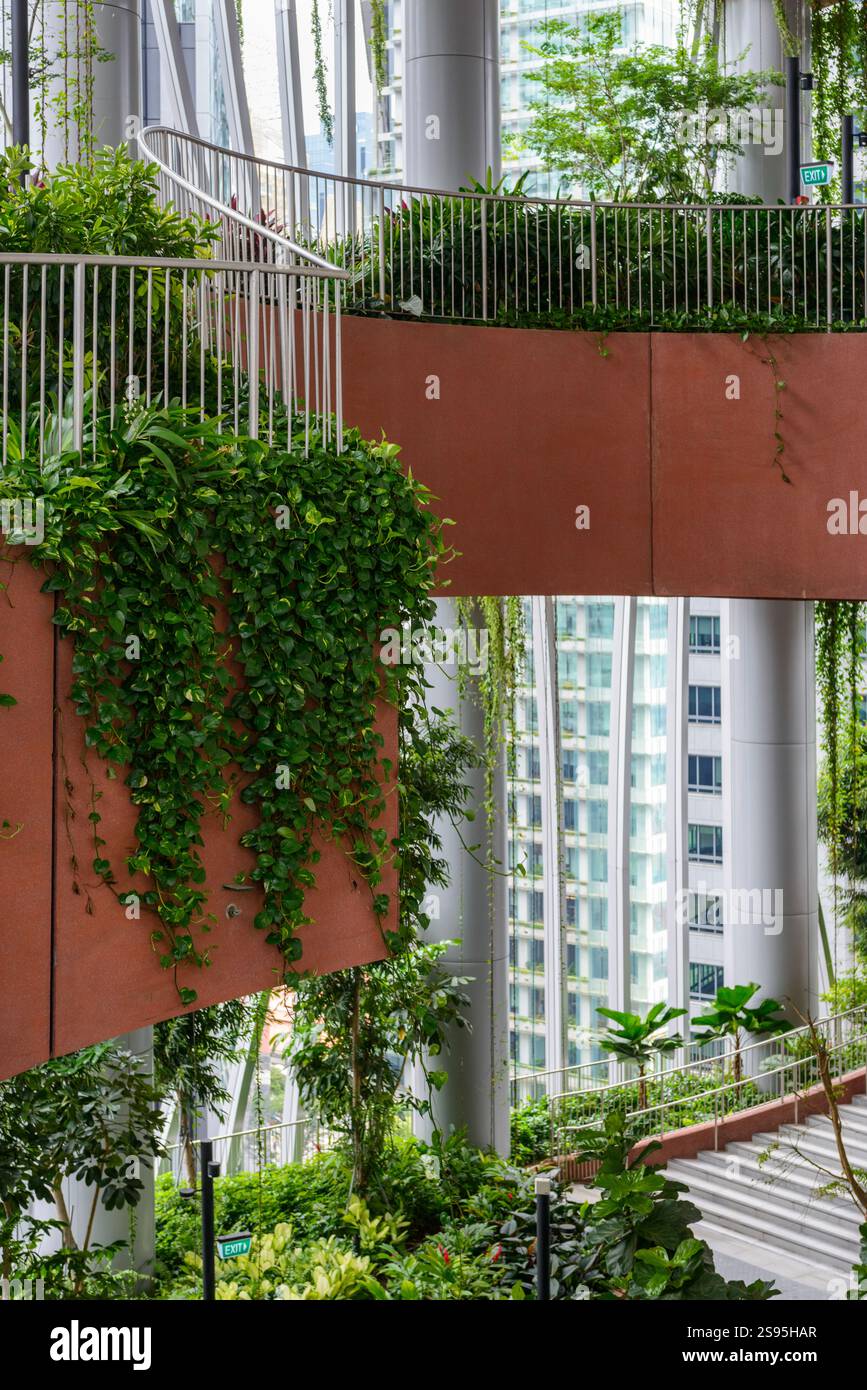 The CapitaSpring building in Downtown Core, Singapore, Southeast Asia ...
