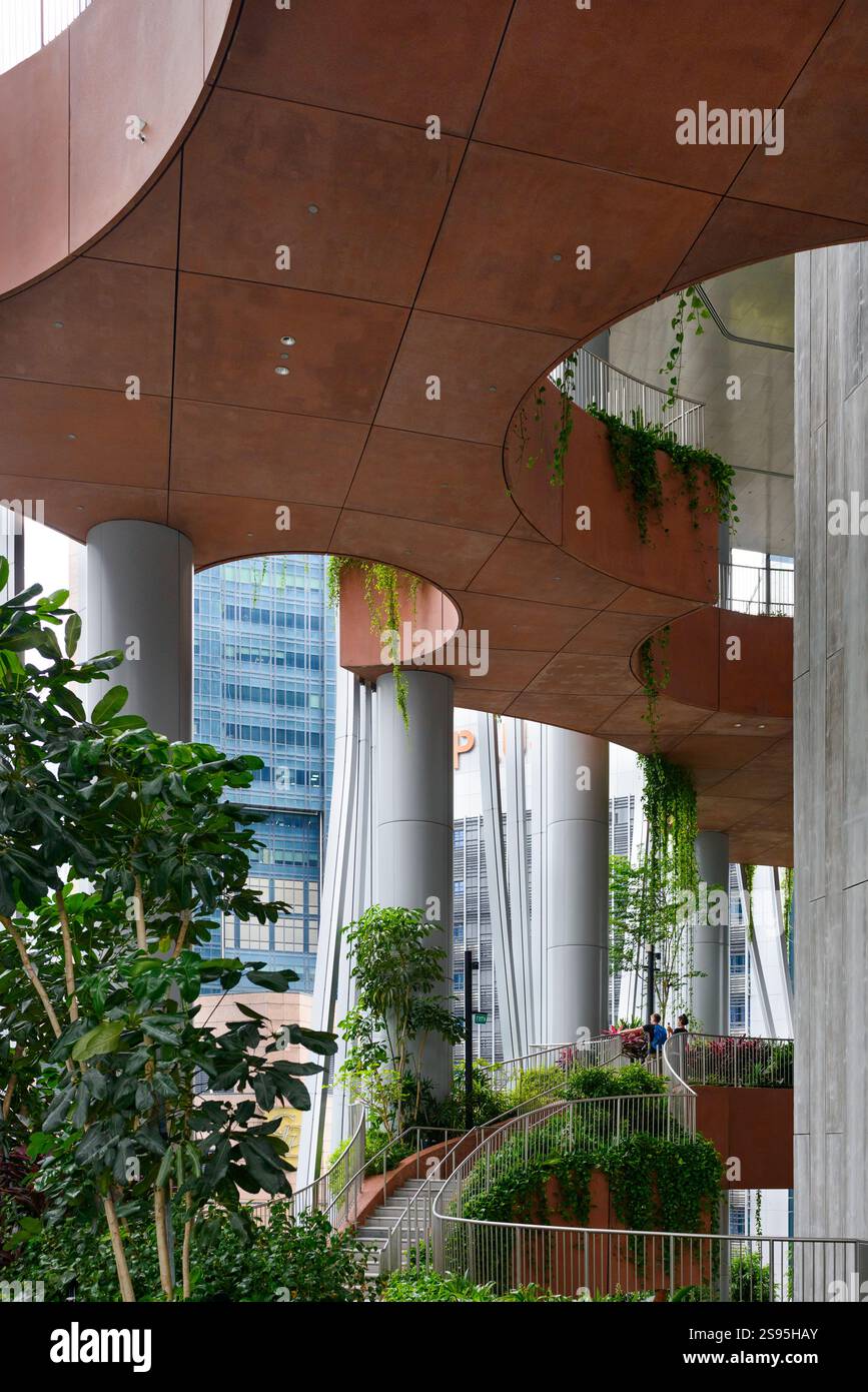 The CapitaSpring building in Downtown Core, Singapore, Southeast Asia ...