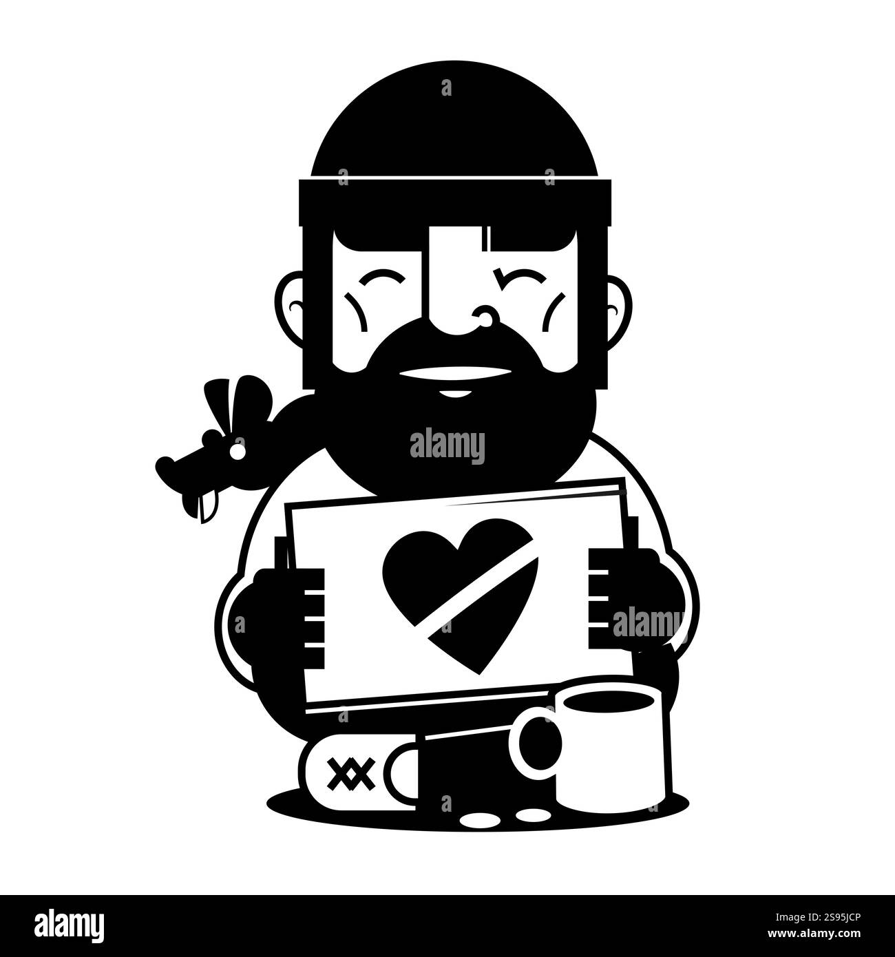 Heart holding by diverse hands. Vector illustration concept for sharing ...