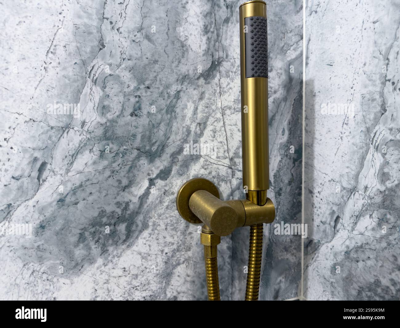 Modern shower fixture enhances luxury bathroom design with elegance and ...