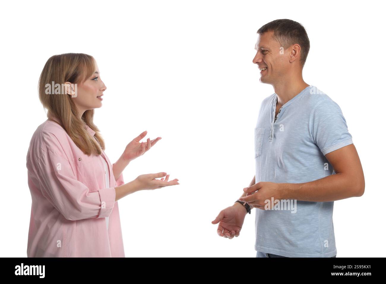 Male student talking man Cut Out Stock Images & Pictures - Alamy