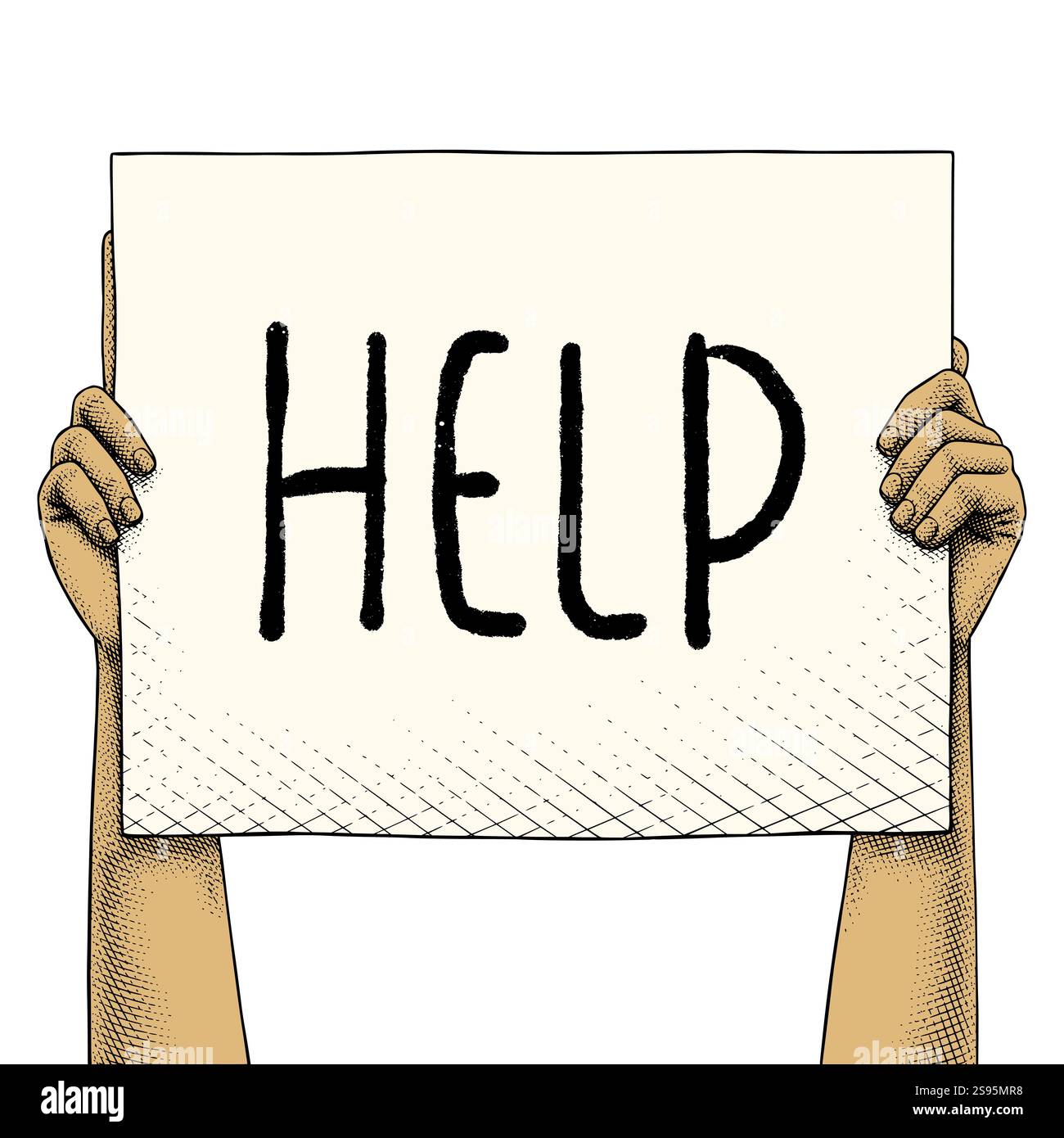 Young female hand show Stock Vector Images - Alamy