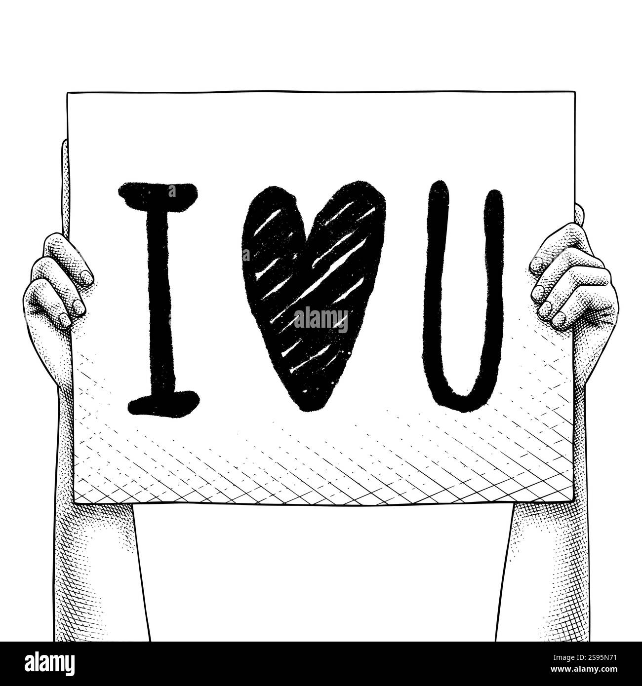 I love you gesture hand Stock Vector Images - Alamy