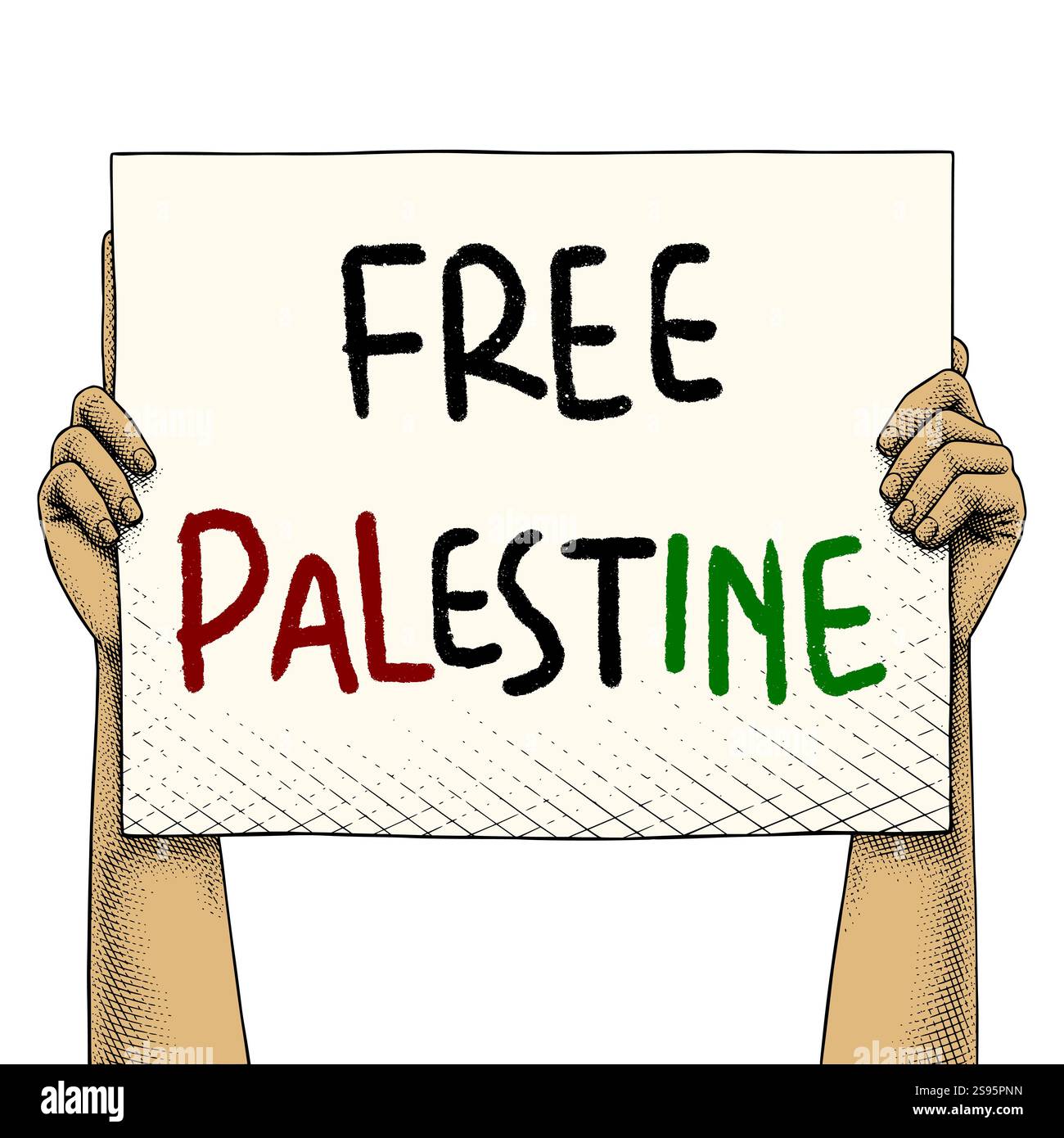 Palestine flag in gaza Stock Vector Images - Alamy