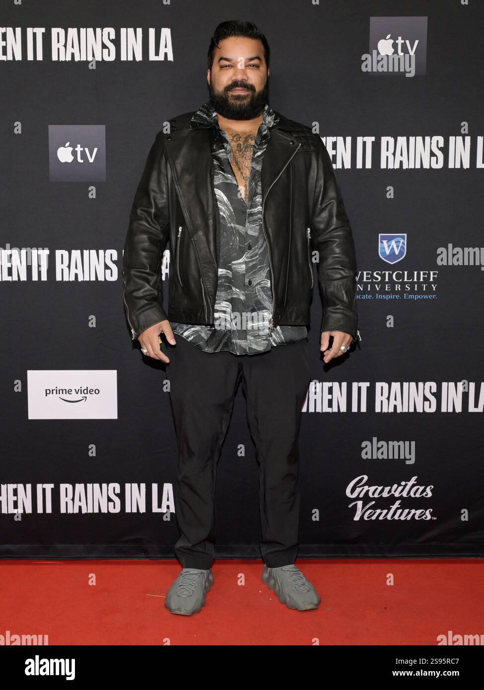 January 23, 2025, Hollywood, California, USA: Adrian Dev attends Los Angeles Premiere Of ''When ...
