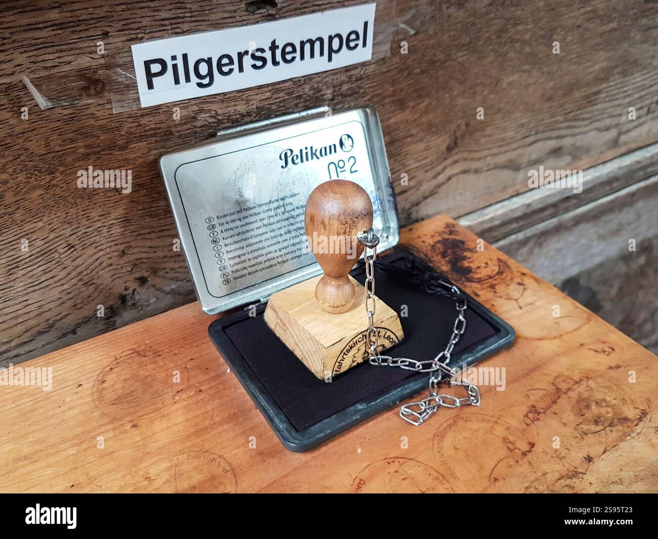 Pilgrim stamp at Church Hohenpeissenberg, Munich Way of St. James ...