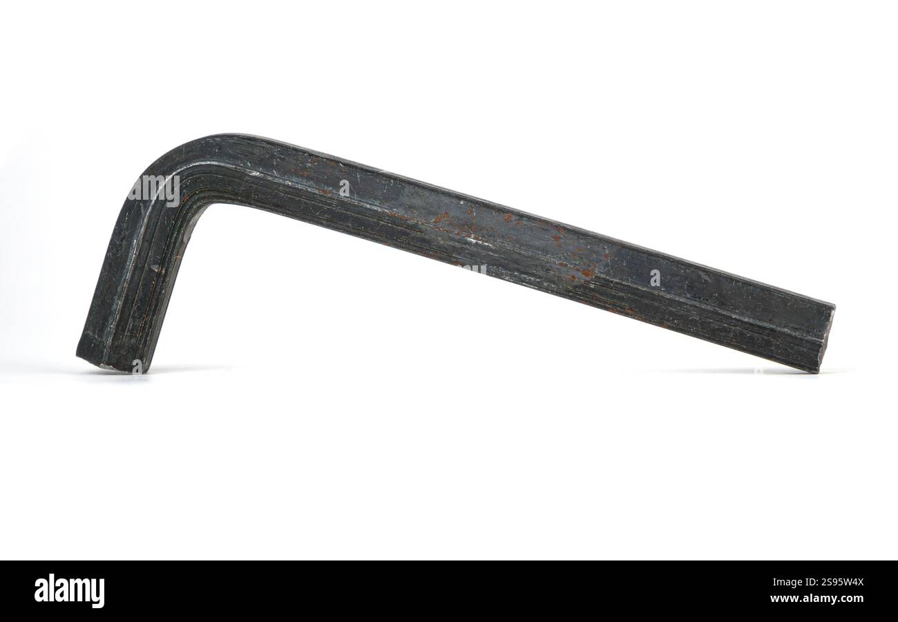 L Shape Hexagon Hex Key Wrench isolated Stock Photo - Alamy