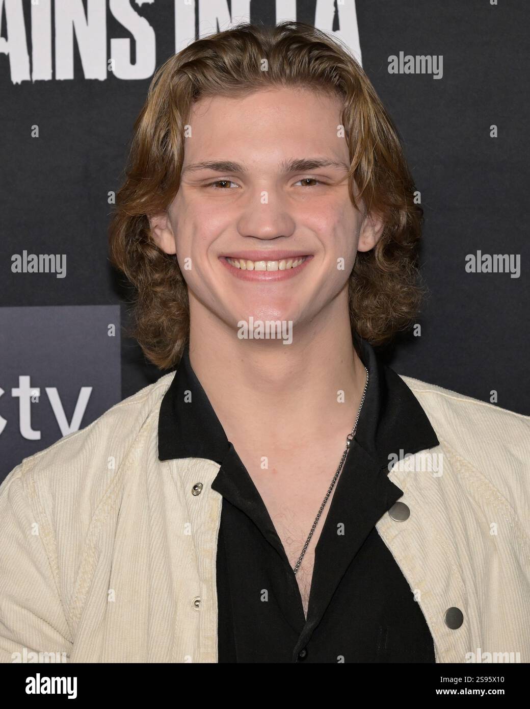 January 23, 2025, Hollywood, California, USA: Mason McNulty attends Los Angeles Premiere Of ...