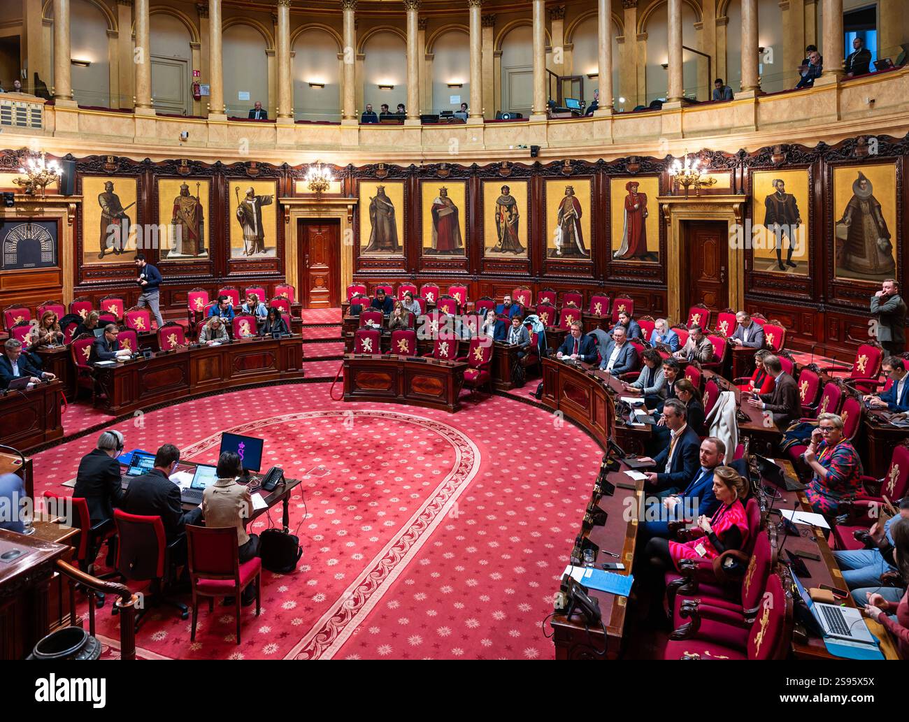 General view of the plenary session of the Senate at the Federal ...