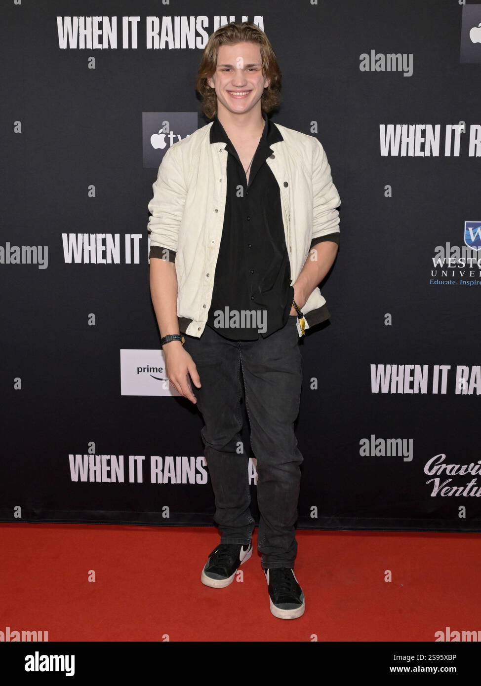 January 23, 2025, Hollywood, California, USA: Mason McNulty attends Los Angeles Premiere Of ...