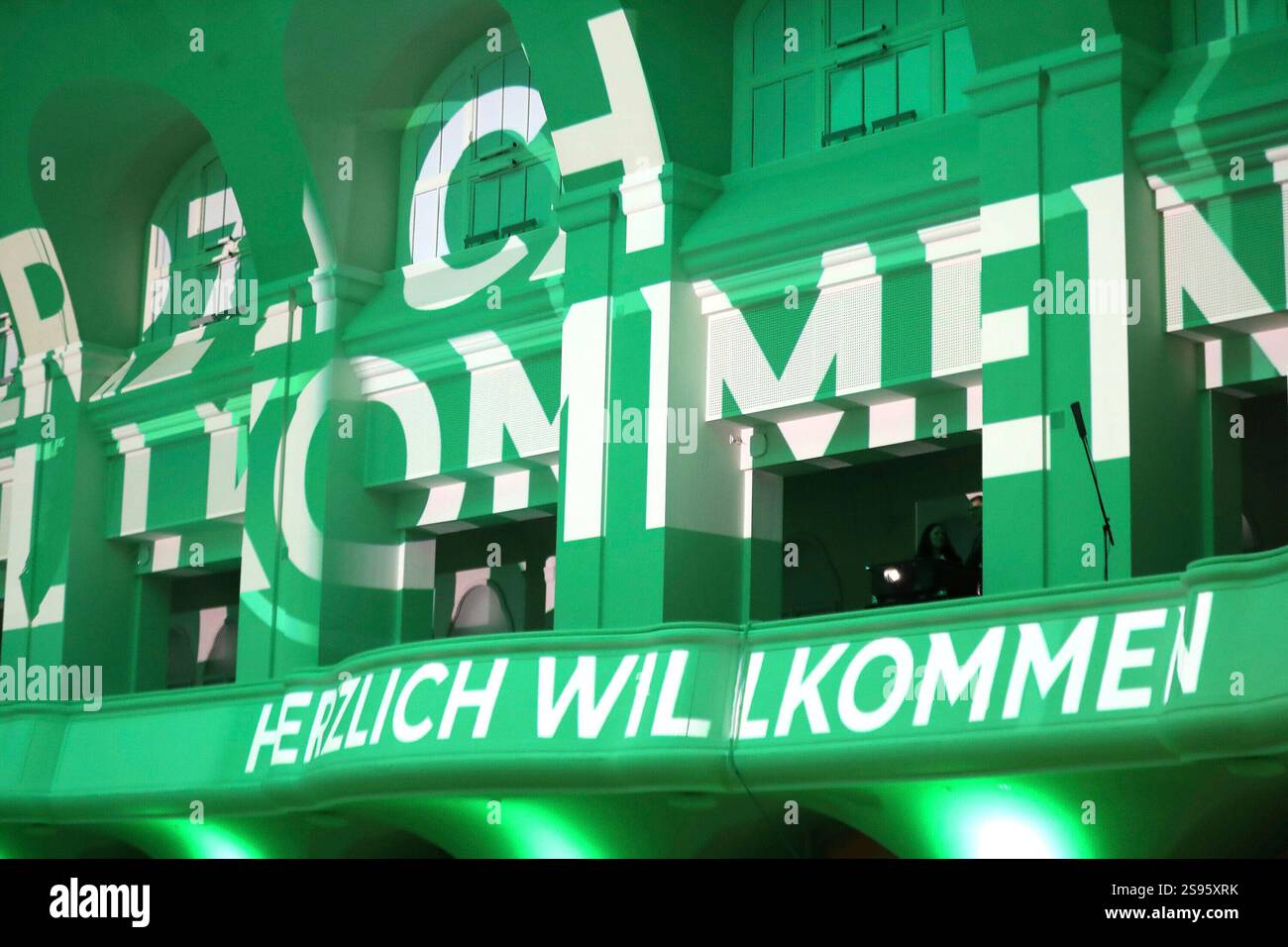 Symbolbild. Herzlich Willkommen. Festakt zum 125-j?hrigen Jubil?um des DFB am 24.01.25 in der ...