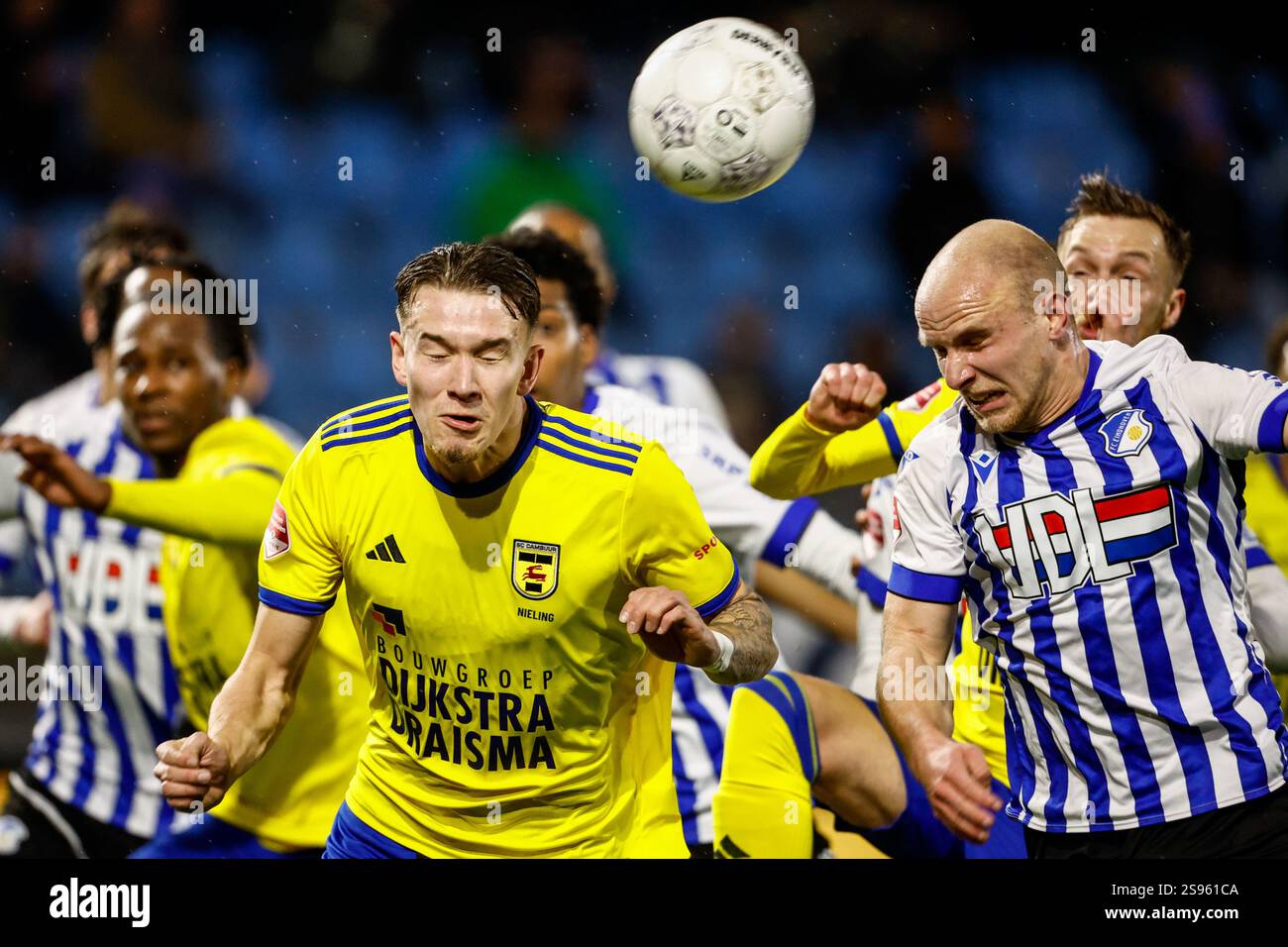 EINDHOVEN, NETHERLANDS - JANUARY 24: Tony Rölke of SC Cambuur and Evan ...