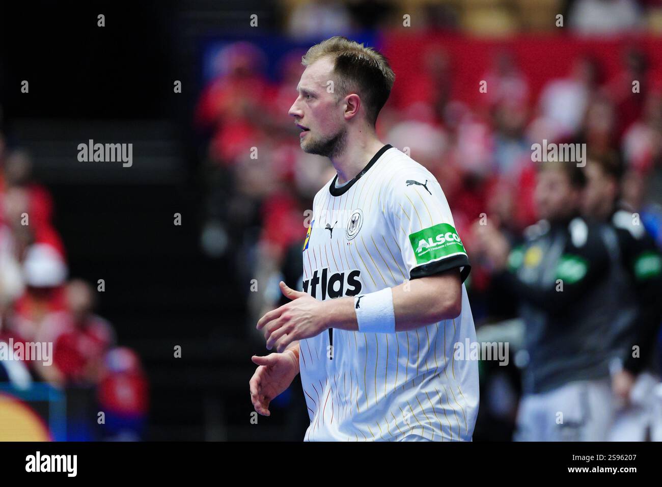 Luca Witzke (Deutschland, #07) DEN, Italien vs. Deutschland, Handball ...