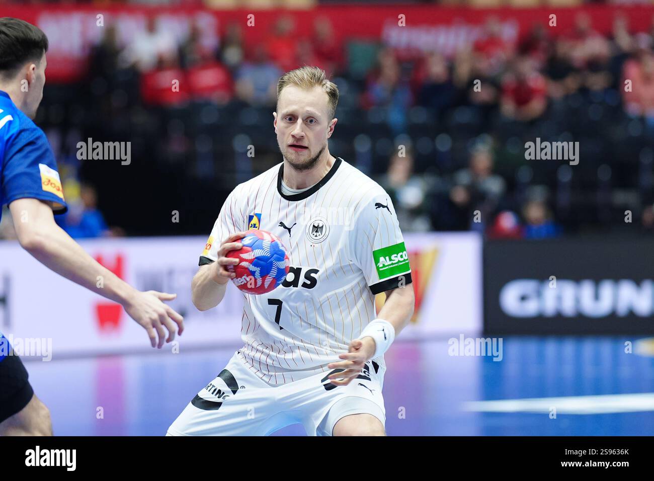 Luca Witzke (Deutschland, #07) DEN, Italien vs. Deutschland, Handball ...