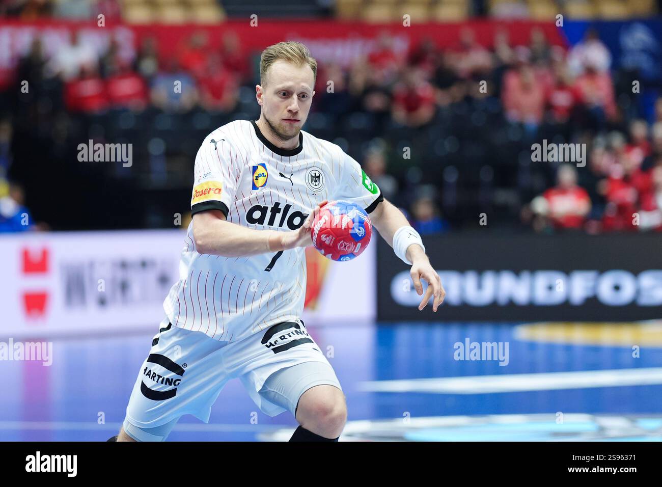 Luca Witzke (Deutschland, #07) DEN, Italien vs. Deutschland, Handball ...