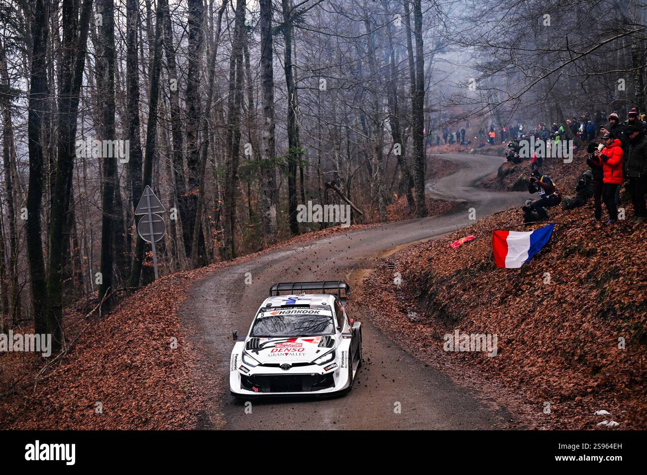 Driver Sami Pajari And Co-Driver Marko Salminenof Of The Team Toyota ...