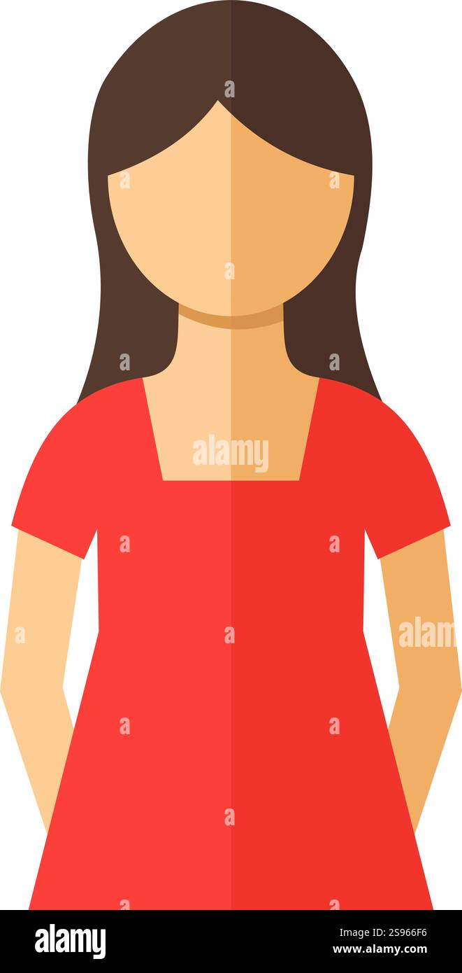 Female store employee Stock Vector Images - Alamy