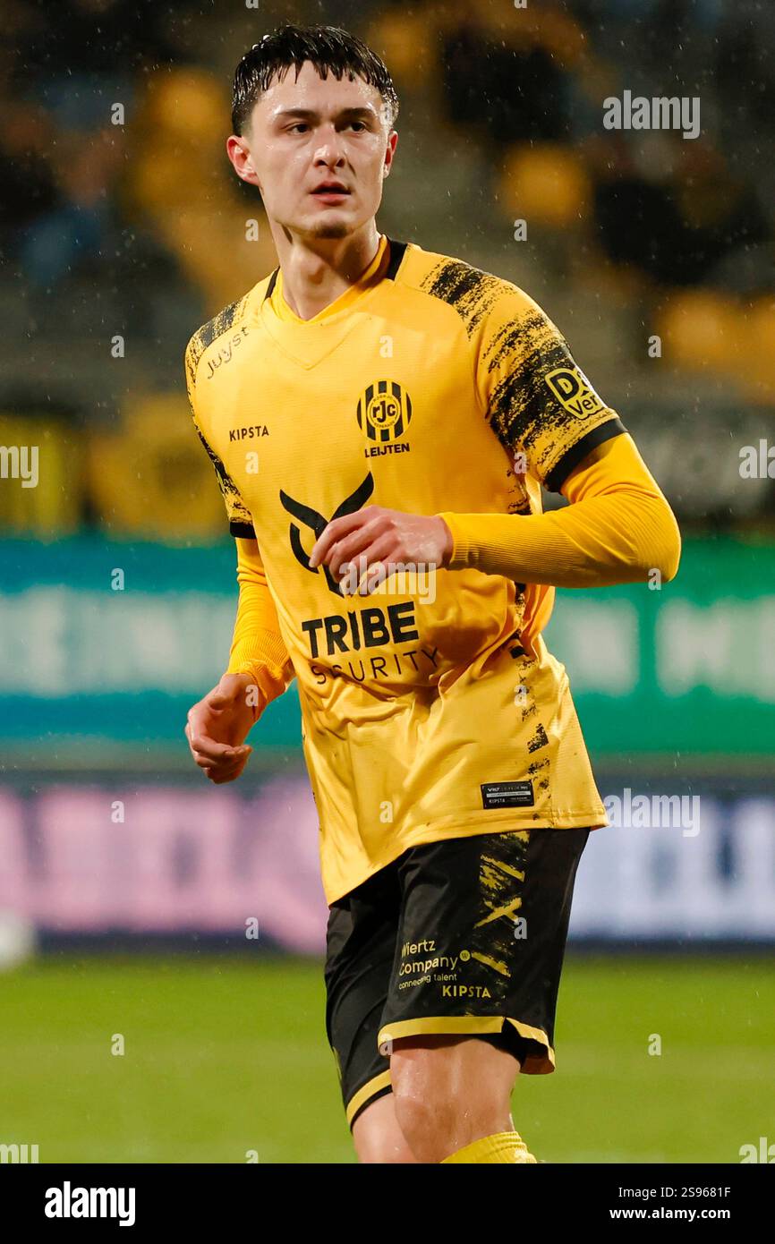 KERKRADE , NETHERLANDS - JANUARY 24: Ryan Leijten of Roda JC looks on ...