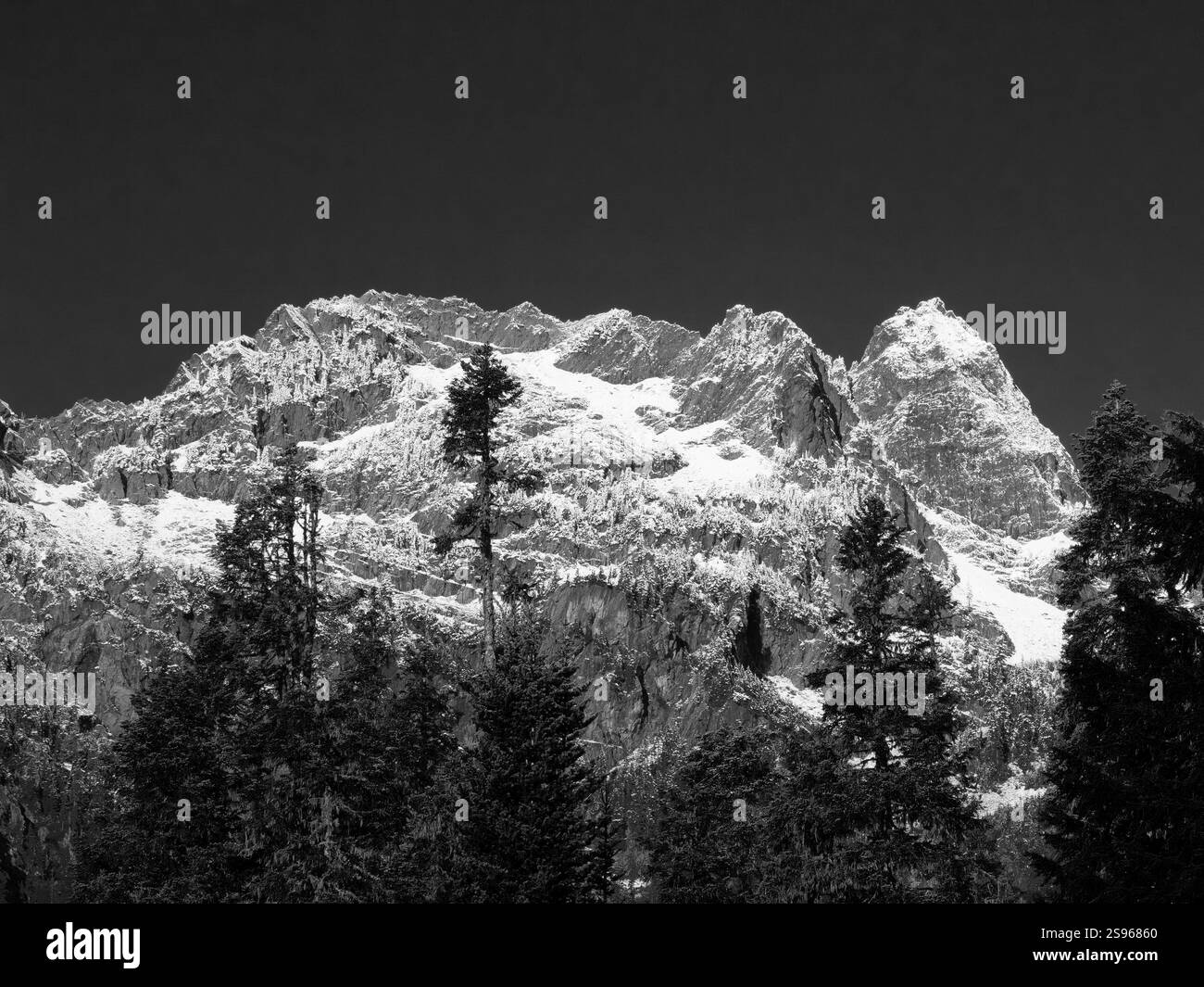 Washington State. Cascade Range with Chair Peak on far right Stock ...